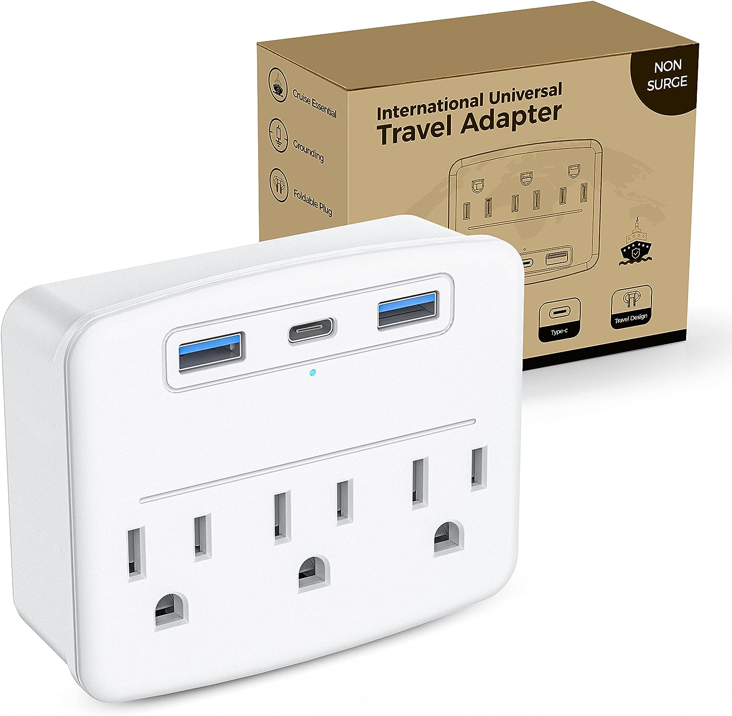 Cruise Power Strip Foldable Non Surge Protector Review | Voyage Voices